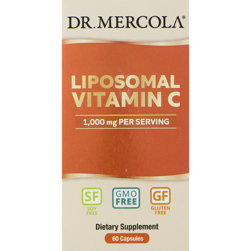 Dr. Mercola Vitamin C, Liposomal, 1000 mg, Capsules (60 each) - Instacart