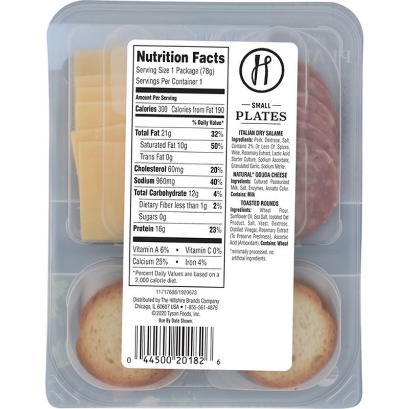 Hillshire Farm Hillshire Snacking Small Plates, Italian Dry Salami and ...