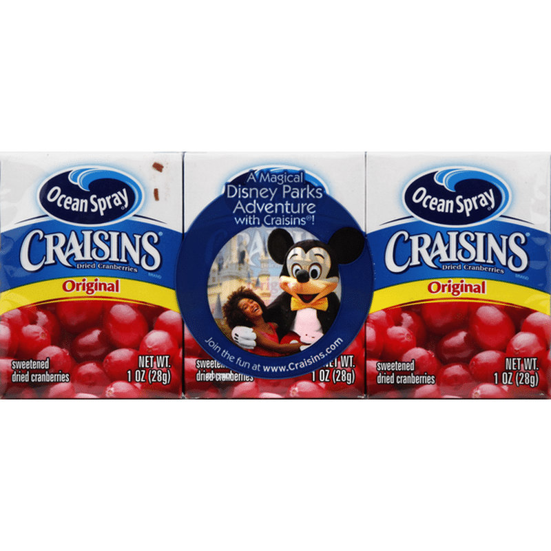 Ocean Spray Original Sweetened Dried Cranberries (1 oz) - Instacart