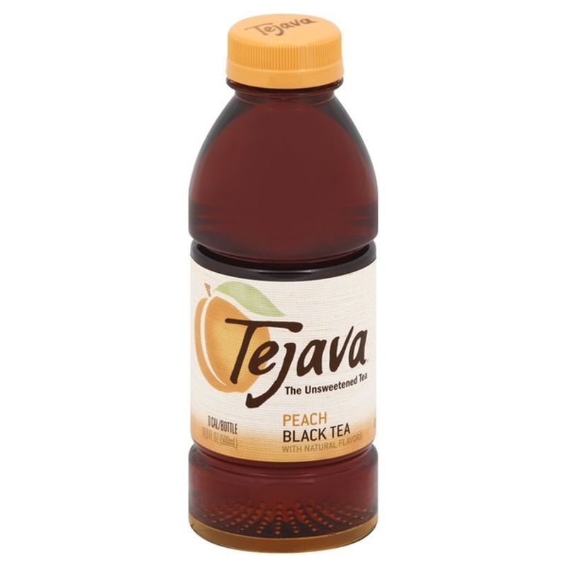 Tejava Black Tea, with Natural Flavors, Peach (16.9 oz) - Instacart