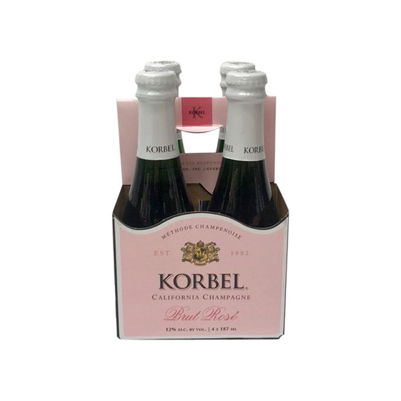 Korbel Korbel Brut Rosé California Champagne (187 ml) - Instacart