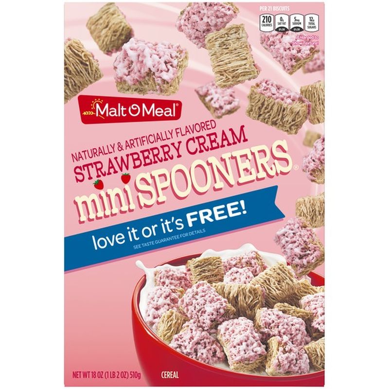 Malt-O-Meal Strawberry Cream Mini Spooners Malt-O-Meal Strawberry Cream ...