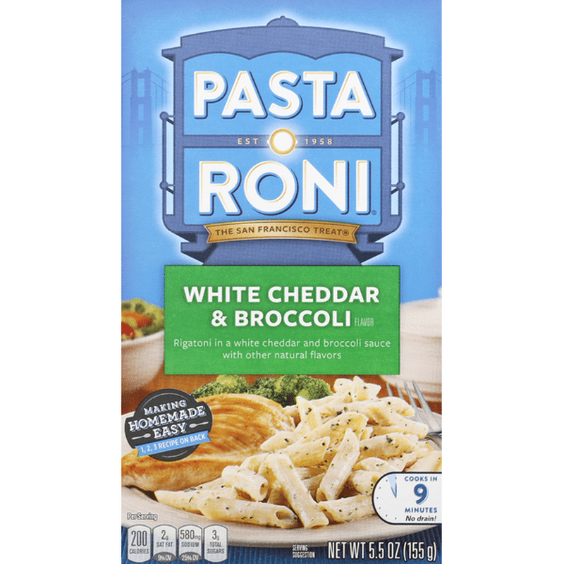 Pasta Roni White Cheddar & Broccoli Flavor Rigatoni (5.5 oz) Delivery ...
