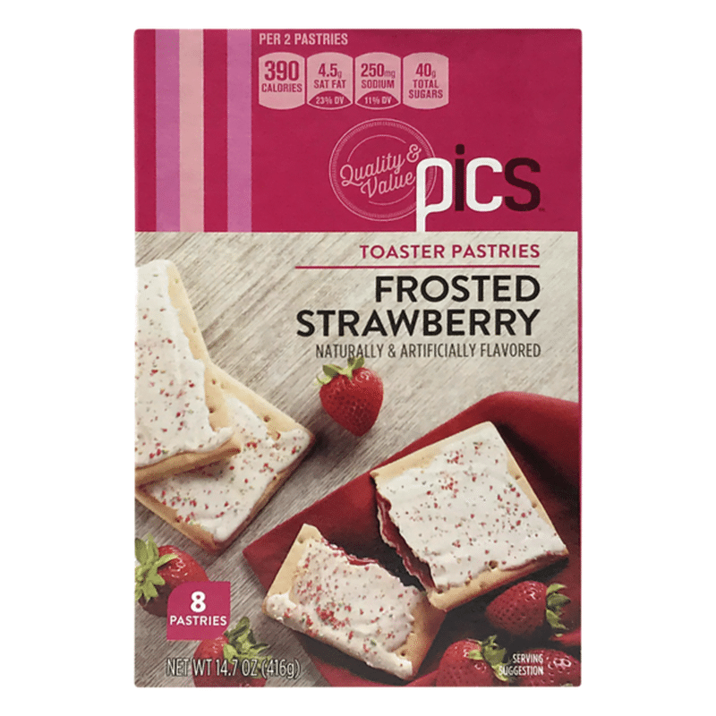 PICS Toaster Pastries Frosted Strawberry (14.7 oz) - Instacart