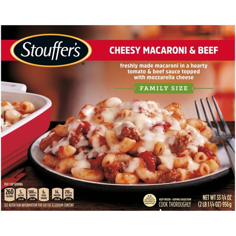 Stouffer's Stouffers Family Size Macaroni and Beef Frozen Meal (33.75 ...