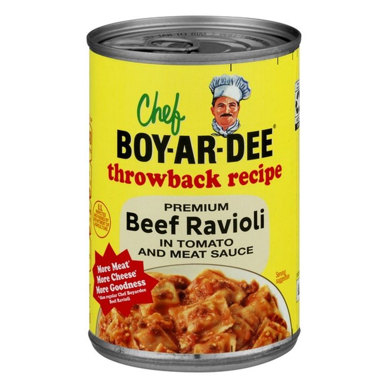 Chef Boyardee Beef Ravioli Throwback Recipe (15 oz) - Instacart