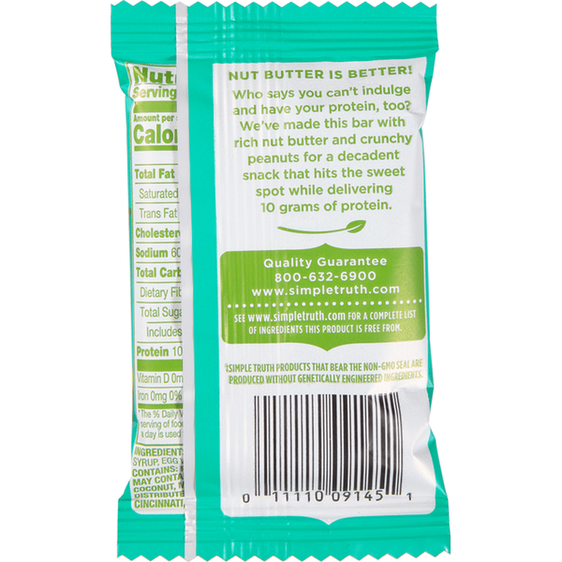 Simple Truth Nut Butter Bar, Peanut Butter Crunch (1.5 oz) - Instacart