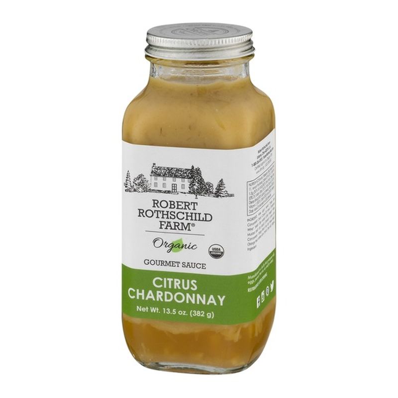 Robert Rothschild Farm Organic Citrus Chardonnay Gourmet Sauce (13.5 oz ...
