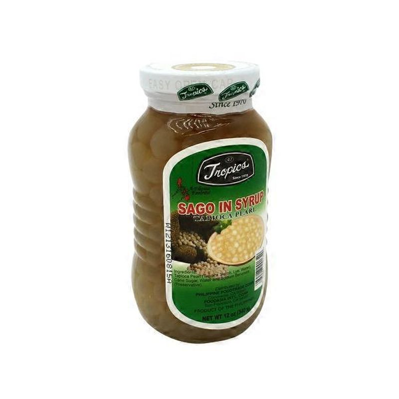 Tropics Tapioca Pearl Sago in Syrup (12 oz) - Instacart