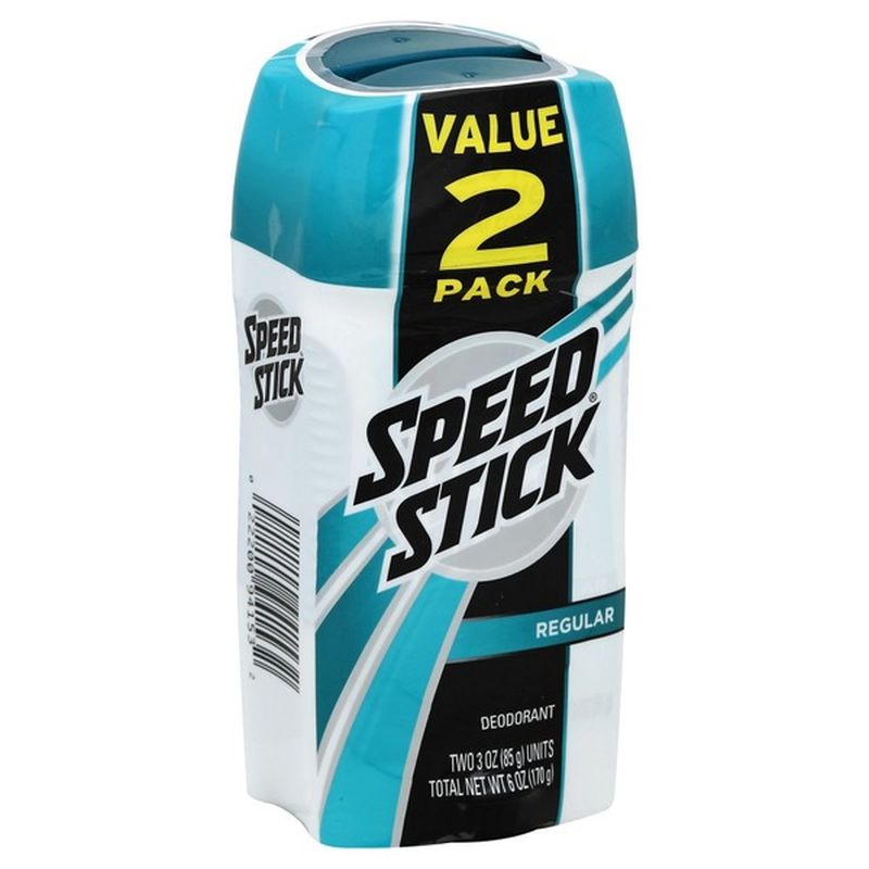 Speed Stick Deodorant, Regular, 2 Value Pack (2 each) - Instacart