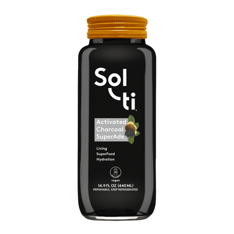 Sol-ti Activated Charcoal SuperAde (14.9 fl oz) - Instacart