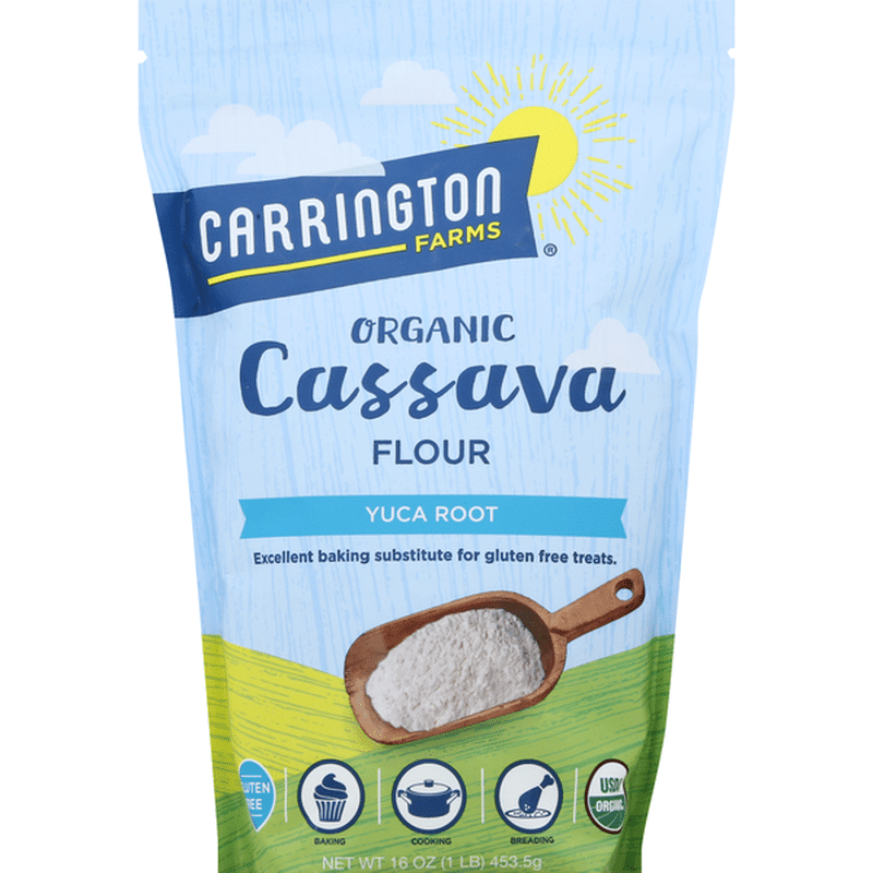 Carrington Farms Cassava Flour, Organic, Yuca Root (16 oz) - Instacart