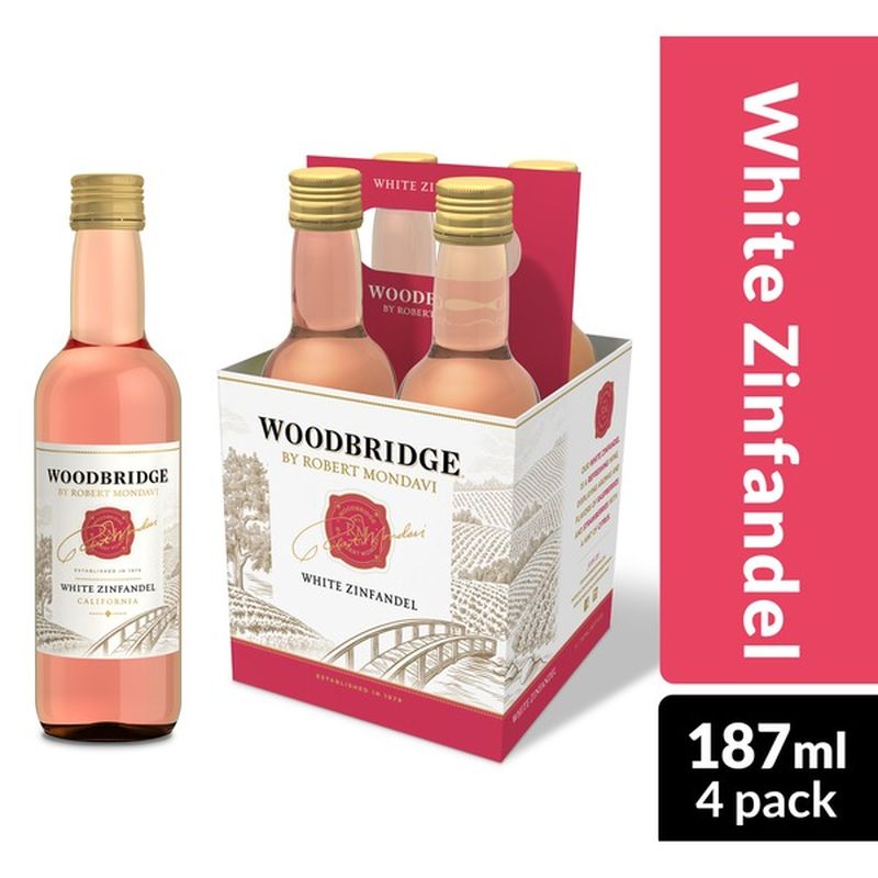 Woodbridge by Robert Mondavi White Zinfandel Wine Mini Plastic Bottles ...