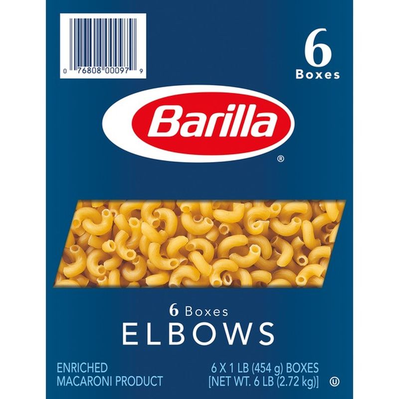 Barilla® Classic Blue Box Pasta Elbows (96 oz) - Instacart