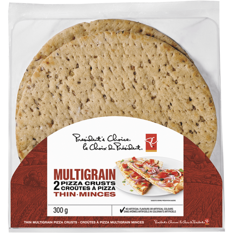President's Choice Multigrain Pizza Thin Crust (300 g) - Instacart