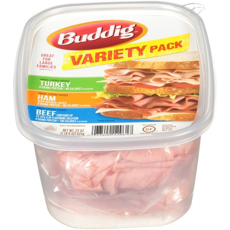 Buddig Turkey, Ham & Beef Variety Pack (22 oz) - Instacart