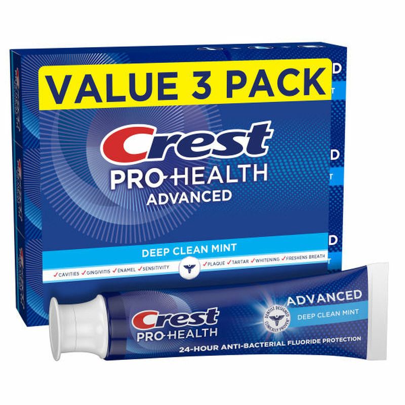 Crest Pro Health Advanced Deep Clean Toothpaste, Triple Pack | Wegmans
