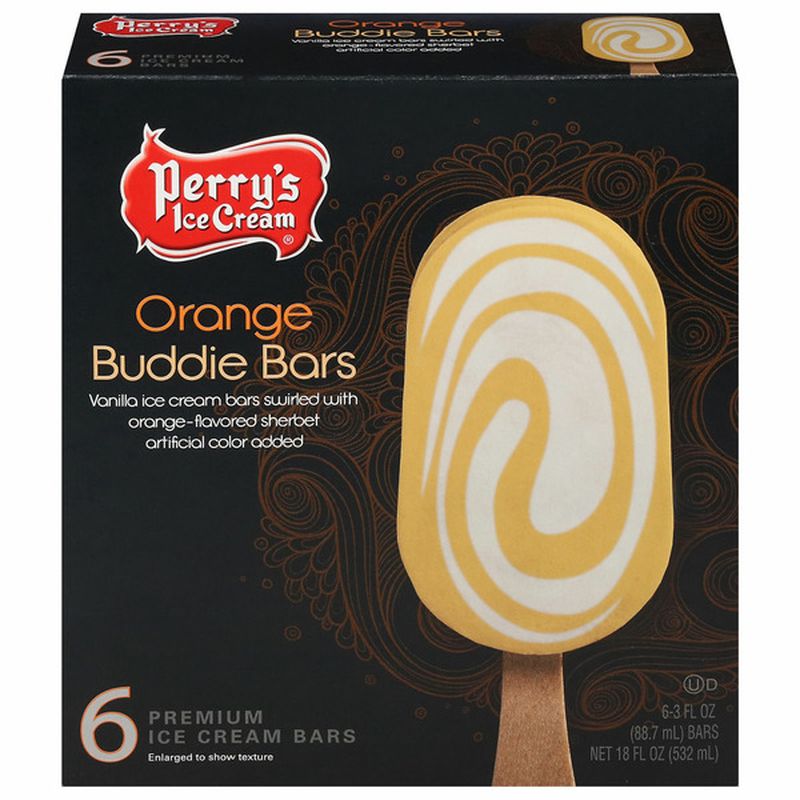 Perry's Ice Cream Ice Cream Bars, Orange Buddie Bars, Premium | Wegmans