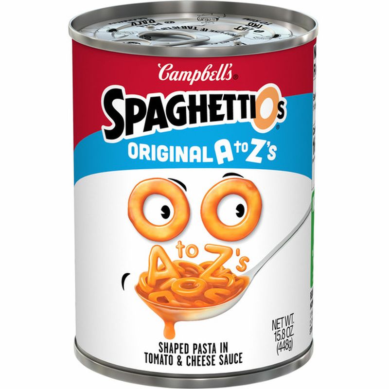 Campbell's SpaghettiOs SpaghettiOs Original A to Z's Shaped Canned ...