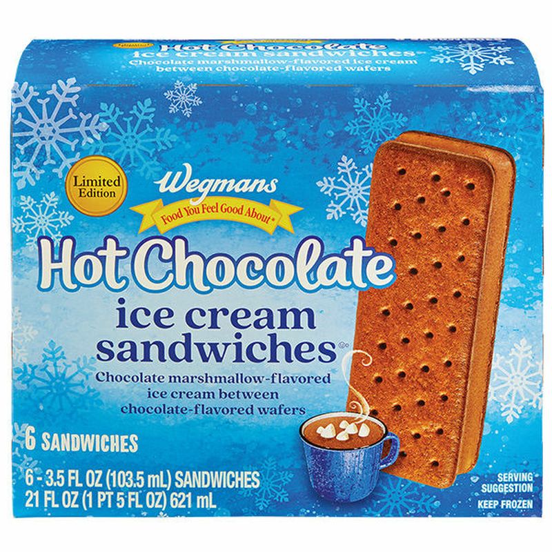 Wegmans Hot Chocolate Ice Cream Sandwiches, 6 Count | Wegmans