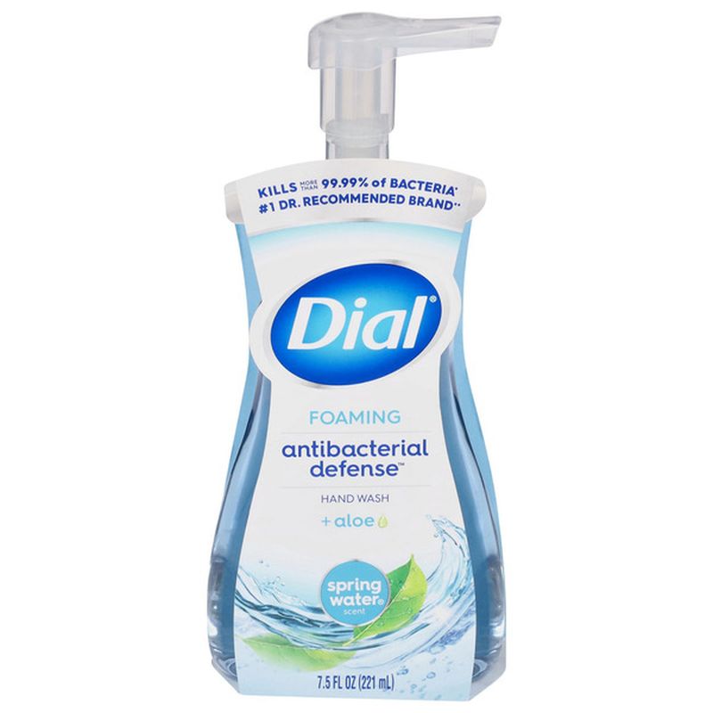 Dial Complete Hand Wash, Antibacterial, Foaming, Spring Water Scent ...