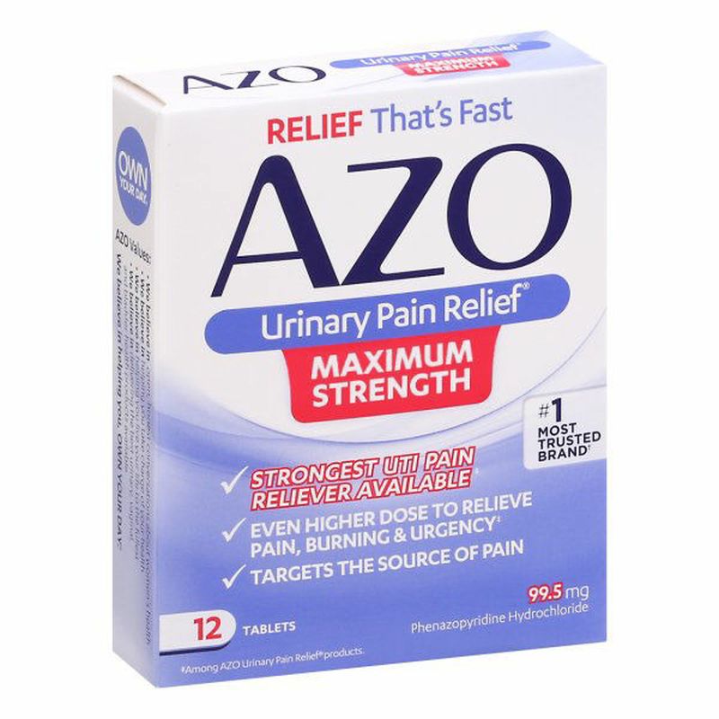 Azo Urinary Pain Relief, Maximum Strength, Tablets | Wegmans