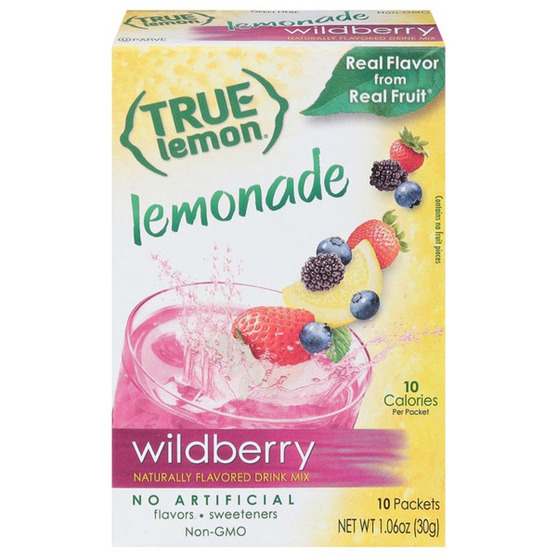 True Lemon Drink Mix, Wildberry, Lemonade | Wegmans