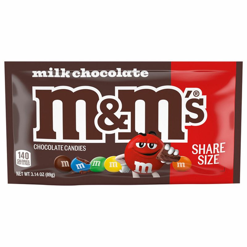 M&M's Chocolate Candies, Milk Chocolate, Share Size | Wegmans