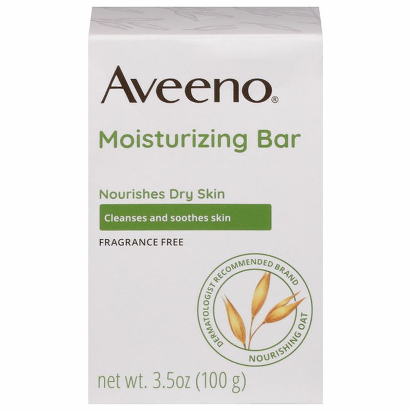 Aveeno Moisturizing Bar Fragrance Free Nourishes Dry Skin Wegmans