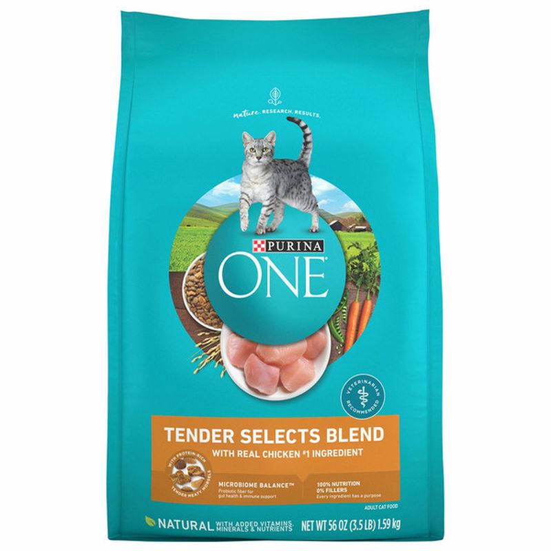 Purina ONE Cat Food, Tender Selects Blend with Real Chicken, Adult ...