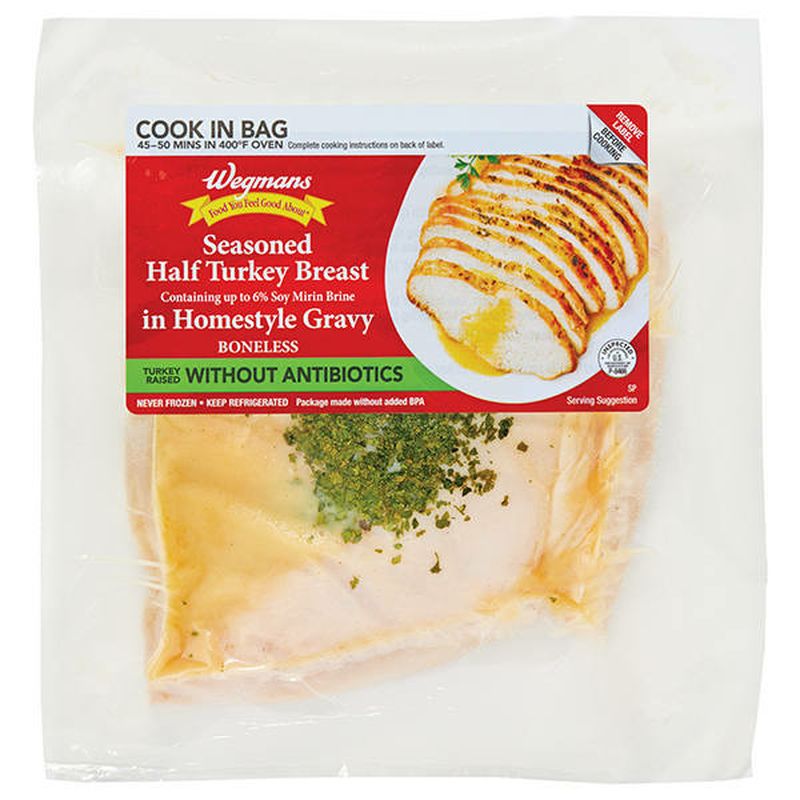 Wegmans Cook in Bag Seasoned Boneless Half Turkey Breast, Raised ...