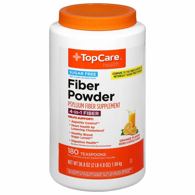 TopCare Health Fiber Powder, Sugar Free, 4-in-1, Orange Flavor | Wegmans