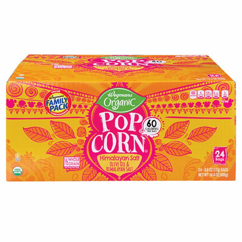 Wegmans Organic Popcorn, Himalayan Salt, FAMILY PACK | Wegmans