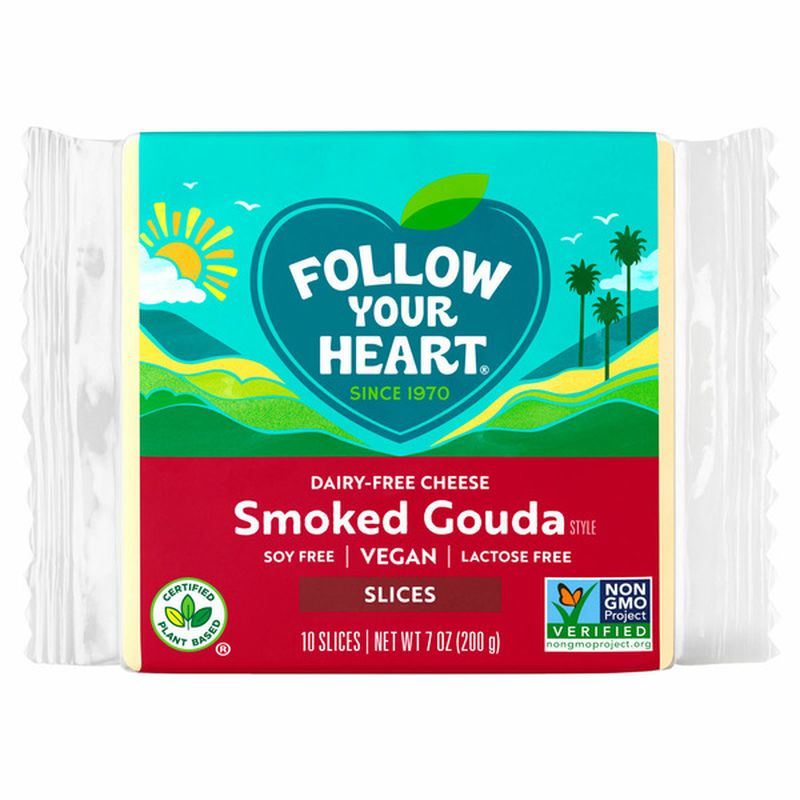 Follow Your Heart Cheese, Dairy-Free, Smoked Gouda Style, Slices | Wegmans