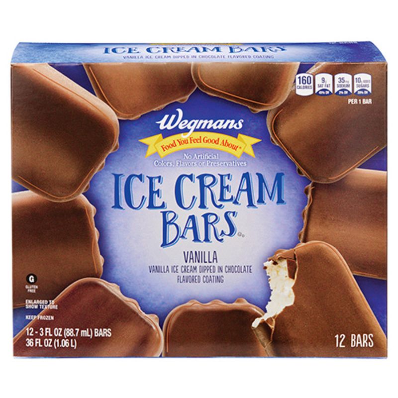 Wegmans Ice Cream Bars Vanilla Wegmans