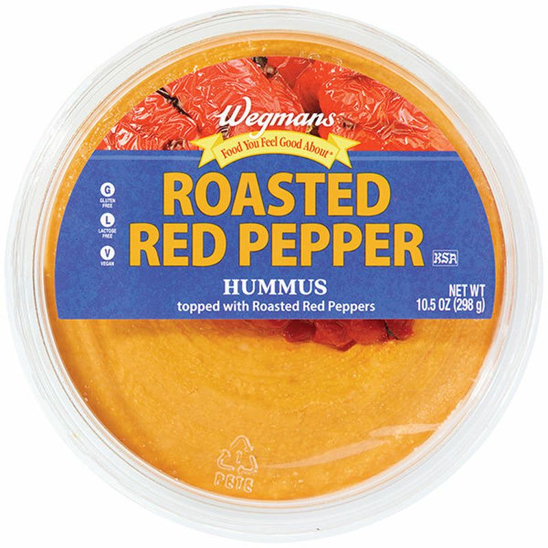 Wegmans Roasted Red Pepper Hummus Topped with Roasted Red Peppers | Wegmans