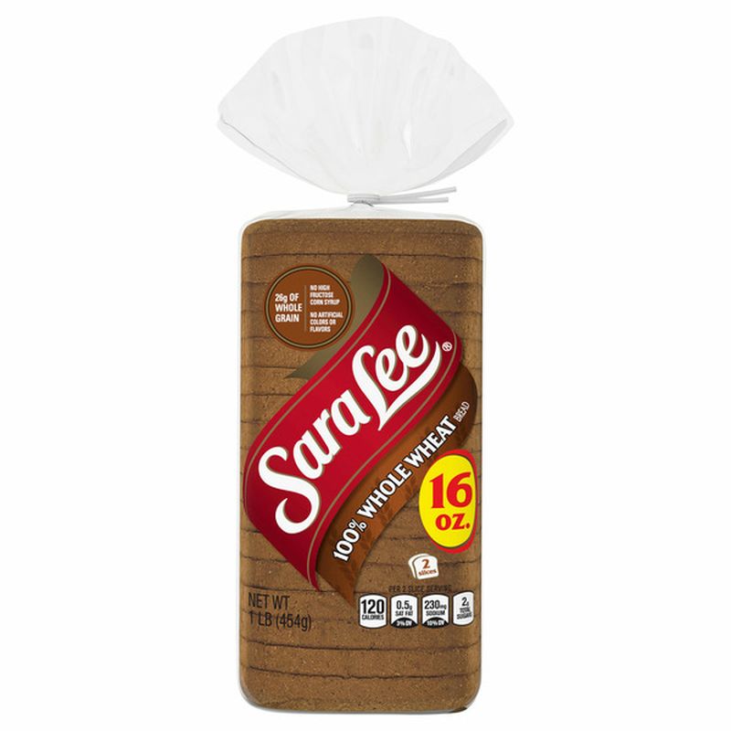 Sara Lee 100% Whole Wheat Whole Wheat Bread, 16 oz | Wegmans