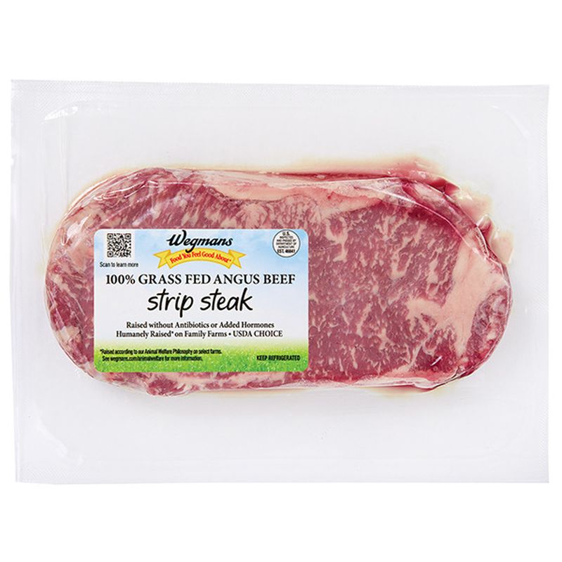 Wegmans 100 Grass Fed Angus Beef Strip Steak Wegmans