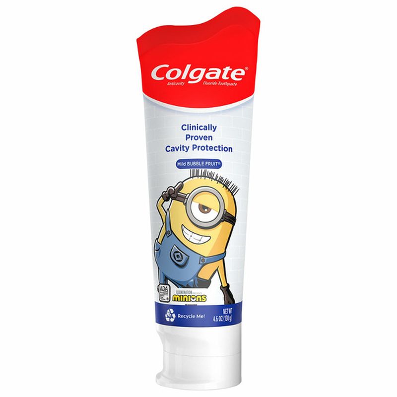 Colgate Kids Toothpaste with Anticavity Fluoride, Minions™s, Bubble ...