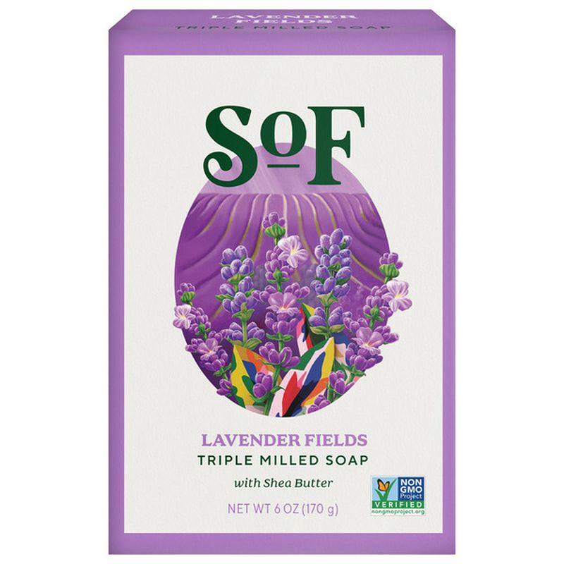SOF Soap, with Shea Butter, Lavender Fields, Triple Milled | Wegmans
