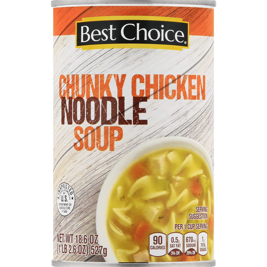 Best Choice Soup, Chicken Noodle, Chunky (18.6 oz) Delivery or Pickup ...