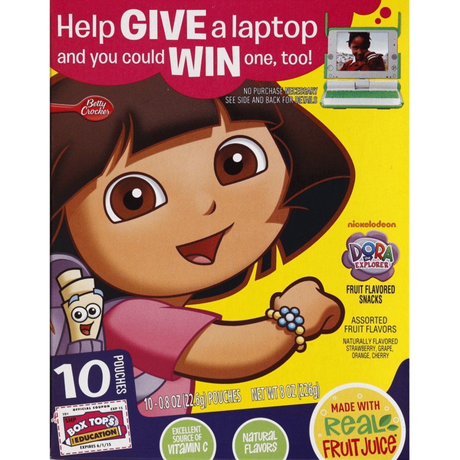Betty Crocker Fruit Flavored Snacks Nickelodeon Dora The Explorer 10