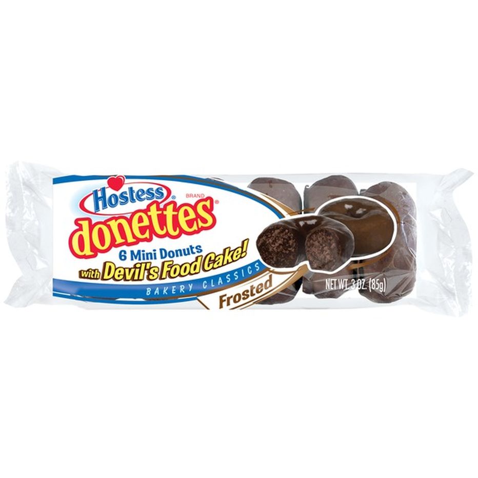 Hostess Donettes, Double Chocolate, Mini (6 each) Delivery or Pickup ...